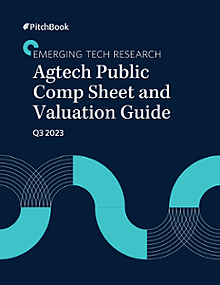 Q3 2023 Agtech Public Comp Sheet and Valuation Guide | PitchBook