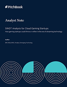 Q4 2023 PitchBook Analyst Note: SWOT Analysis for Cloud Gaming Startups | PitchBook