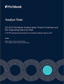 Q2 2023 PitchBook Analyst Note: PE Exit Timelines and the Impending Maturity Wall | PitchBook