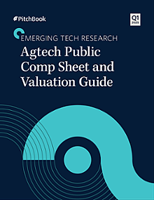 Q1 2025 Agtech Public Comp Sheet and Valuation Guide | PitchBook