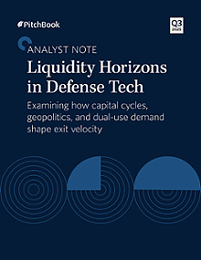 Q3 2025 PitchBook Analyst Note: Liquidity Horizons in Defense Tech | PitchBook