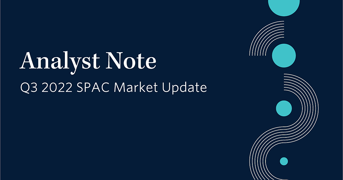 Q3 2022 SPAC Market Update | PitchBook